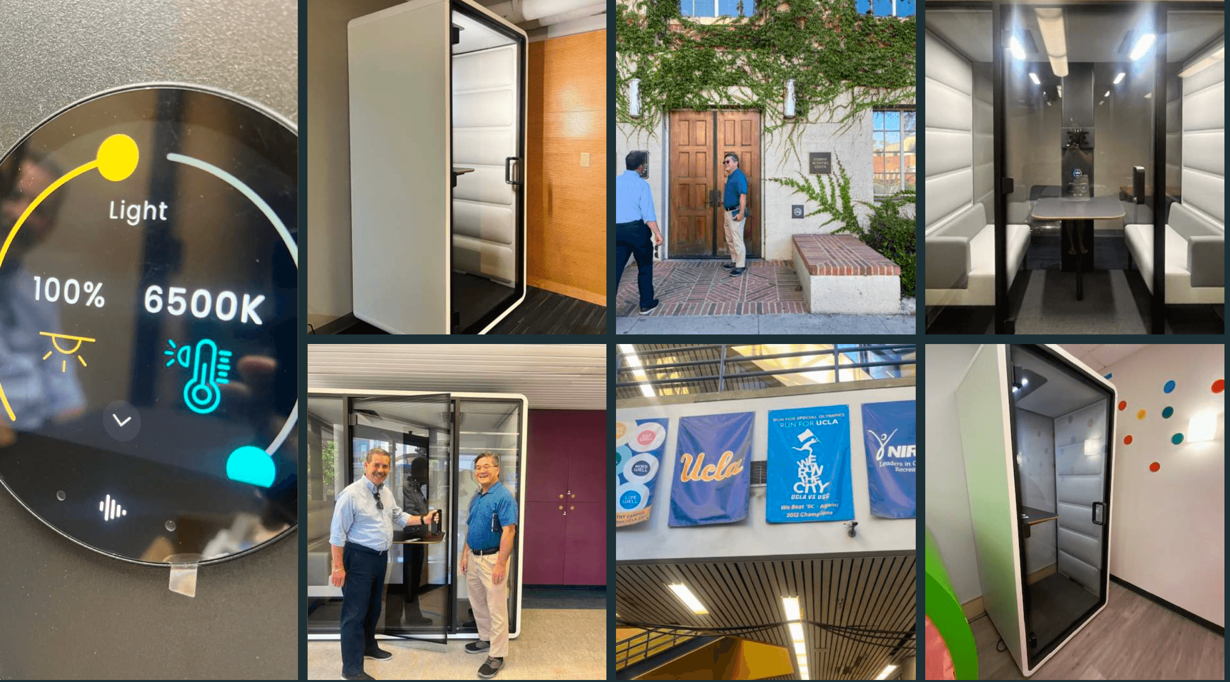 UCLA launched six Peace Pods at UCLA main campus, providing privacy on ...